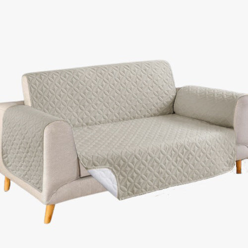 Ultrasonic Cotton Quilted Sofa Runner | Off-White Color | safeguard yo ...